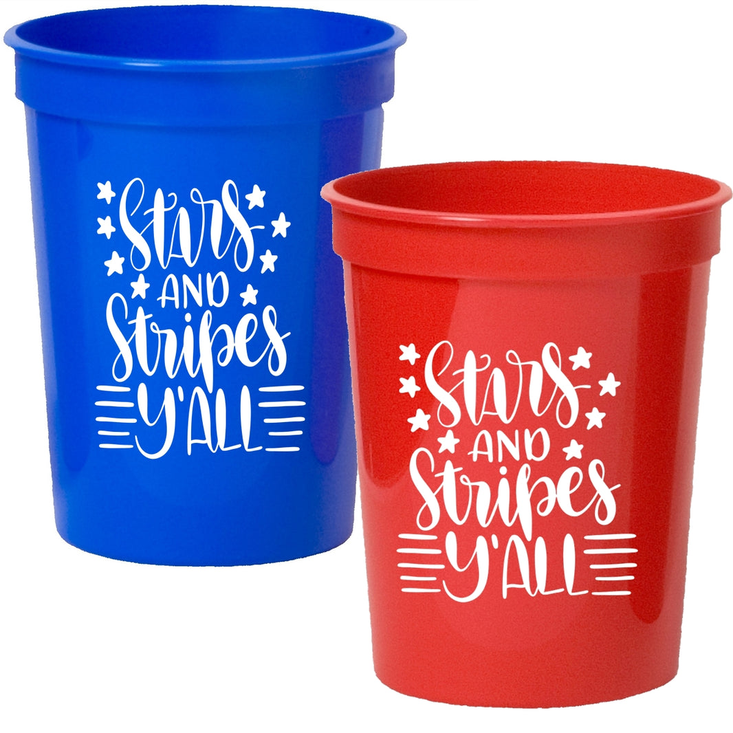 4th of July Patriotic Cups – Preppy Mama