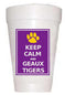LSU Keep Calm Styrofoam Tailgating Cups-Louisiana Tailgating Cups ...