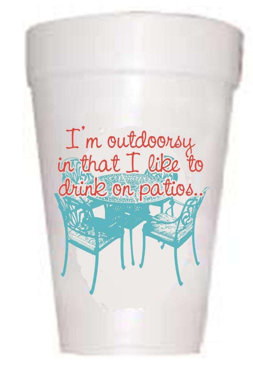 Drink On Patios' funny drinking Cups – Preppy Mama