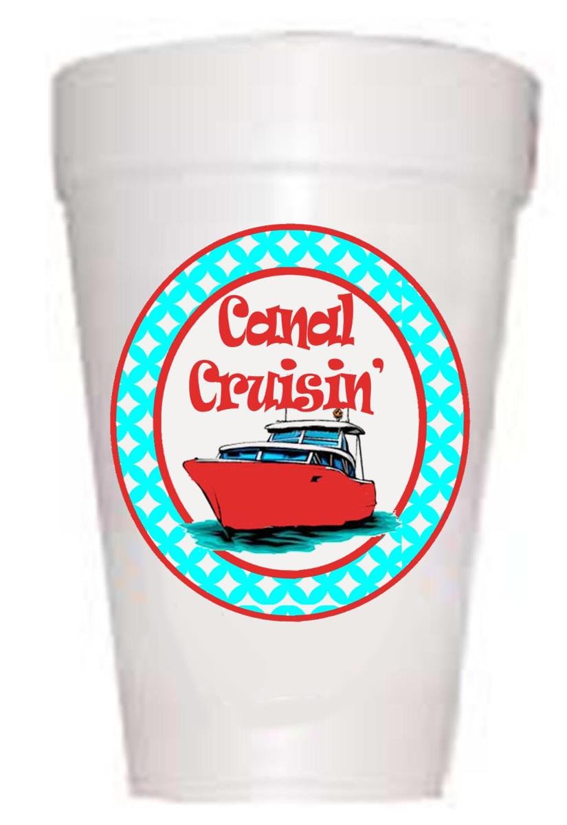 Canal Cruisin' Cups funny boat cups – Preppy Mama