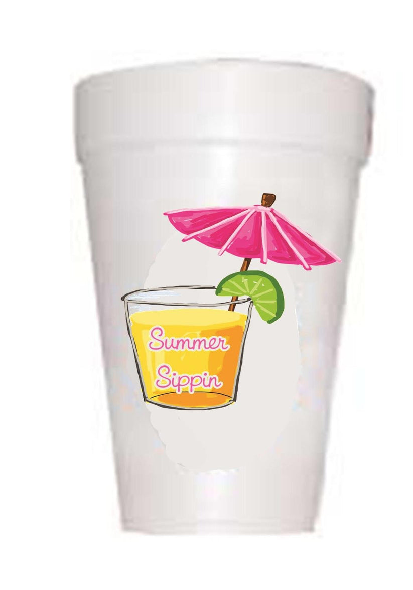 Summer Sippin' Drink Cocktail Party Cups – Preppy Mama