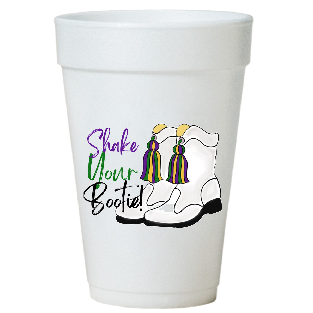 Mardi Gras Shake Your Booty Party Cups – Preppy Mama